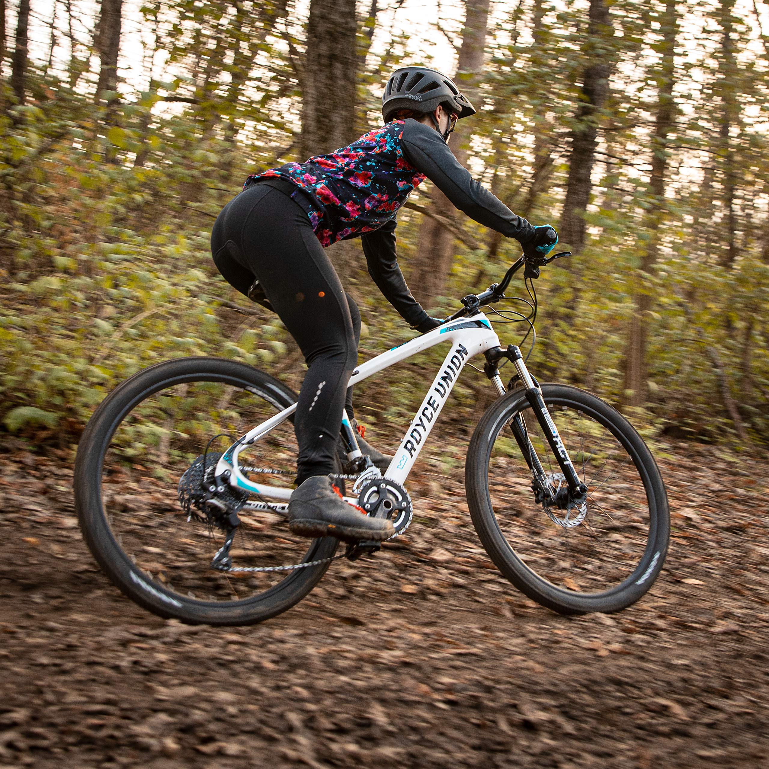 ROYCE UNION RCF Lightweight Carbon Mountain Bike, Gloss White, 27.5 inch Wheels / 16.5 inch Frame