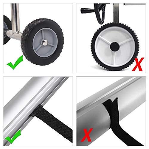 VINGLI Pool Cover Reel Set 18 FT Solar Cover Reel for Inground/Outdoor Swimming Pool Well Made Aluminum Blanket Reel Solar Cover Roller Blue