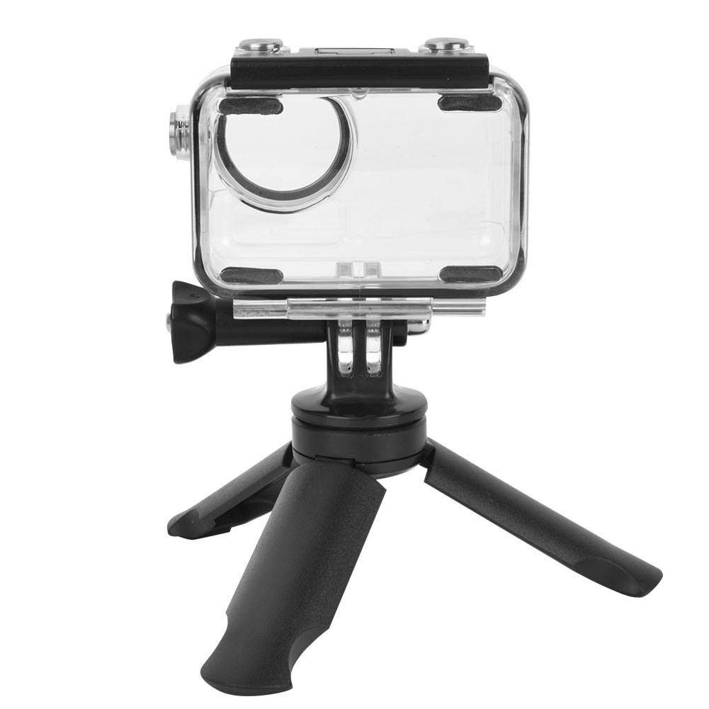 OSMO Waterproof Case, Adjustable Portable Mini Desktop Tripod & Round Waterproof Shell Housing Case for OSMO Action