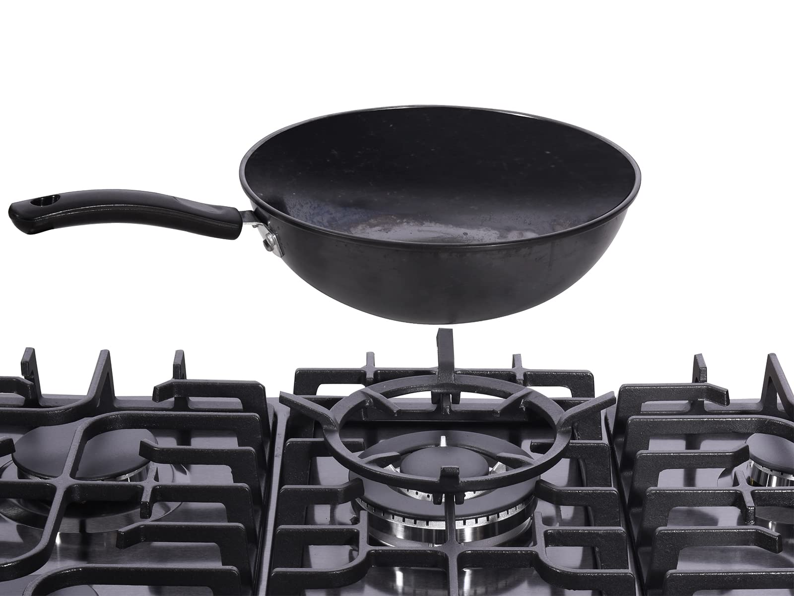 Wok Ring, Non Slip Cast Iron Stove Wok Support Ring for Kitchen Gas Cooktop Pot Rack Stove Rack Ring Pan Holder Stand