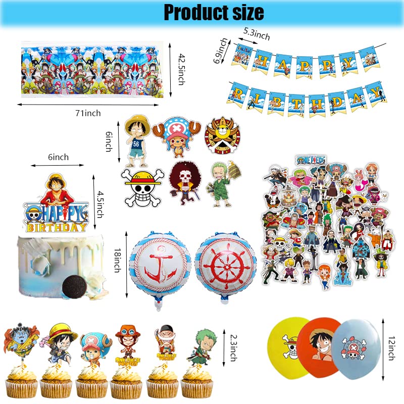 The 103-piece themed birthday party Supplies set includes banners, balloons, tablecloths