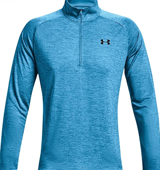 Under Armour Men's Tech 2.0 1/2 Zip-up T-Shirt (X-Large Tall, Radar Blue/Black - 422)