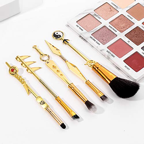 Professional Anime Makeup Brushes Set - 5pcs Cosmetic Anime Peripheral Okuno CosplayGift Makeup Brush Set For Women