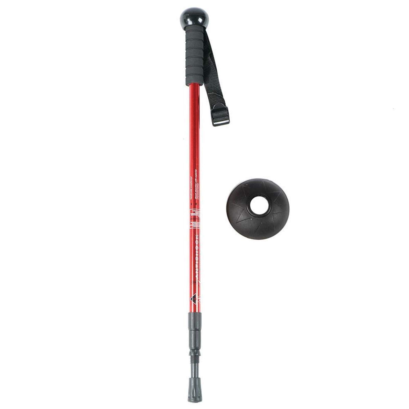 Walking Cane Carbon Fiber Portable Retractable Walking Stick Lightweight Cane with Ergonomic Handle Ideal Daily Living Aid for Limited Mobility(Red)