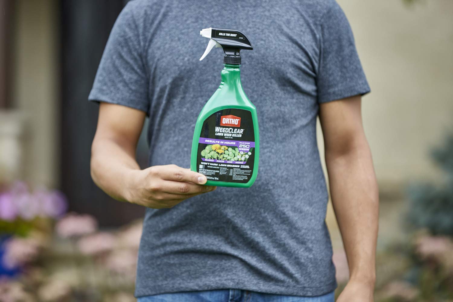 Ortho WeedClear Lawn Weed Killer Ready-to-Use1 - Results in Hours, Kills Dollarweed, Dandelion, Clover and Chickweed to the Root, Won't Harm Lawn Grass When Used as Directed, 24 oz.