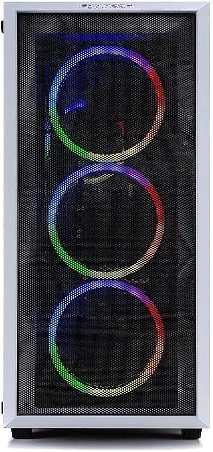 Skytech Chronos Gaming PC Desktop β Intel Core i5 12400F 2.5 GHz, NVIDIA RTX 4060, 1TB NVME SSD, 16GB DDR4 RAM 3200, 650W Gold PSU, 11AC Wi-Fi, Windows 11 Home 64-bit