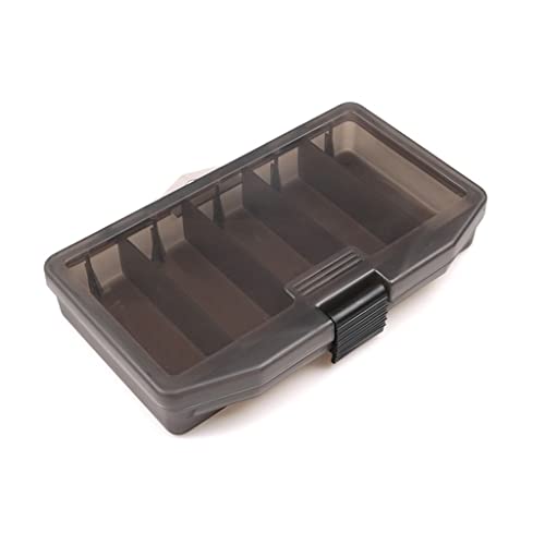 WALNUTA Fishing Box Large 5 Grid Matte Thickened Bait Accessories Storage Box Fishing Gear Fishing Tool Bait Box (Color : A)