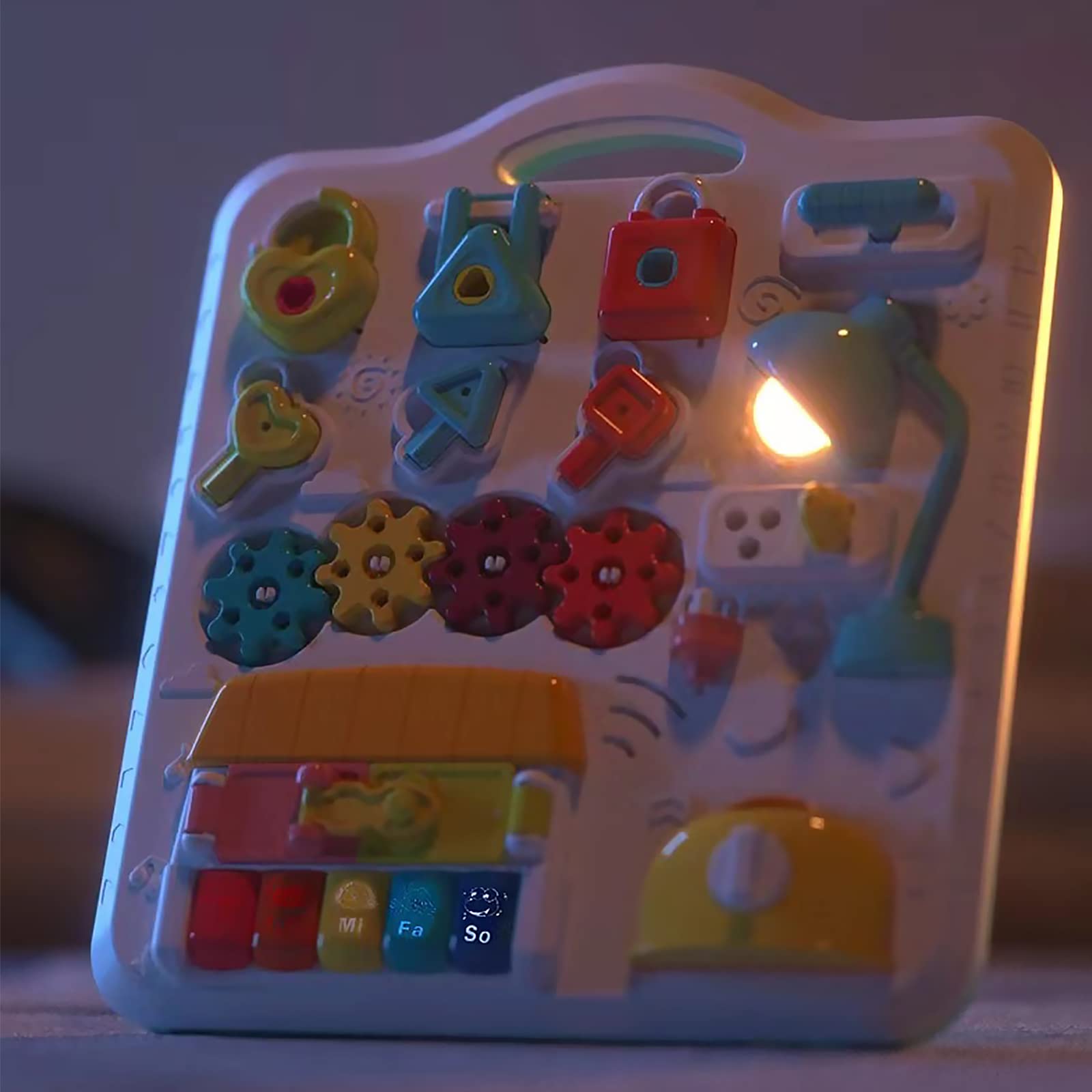 YOOYID Learning and Groove Musical Table with Lights & Melodies, Activity Table for Toddlers 1 2 3 Years Old