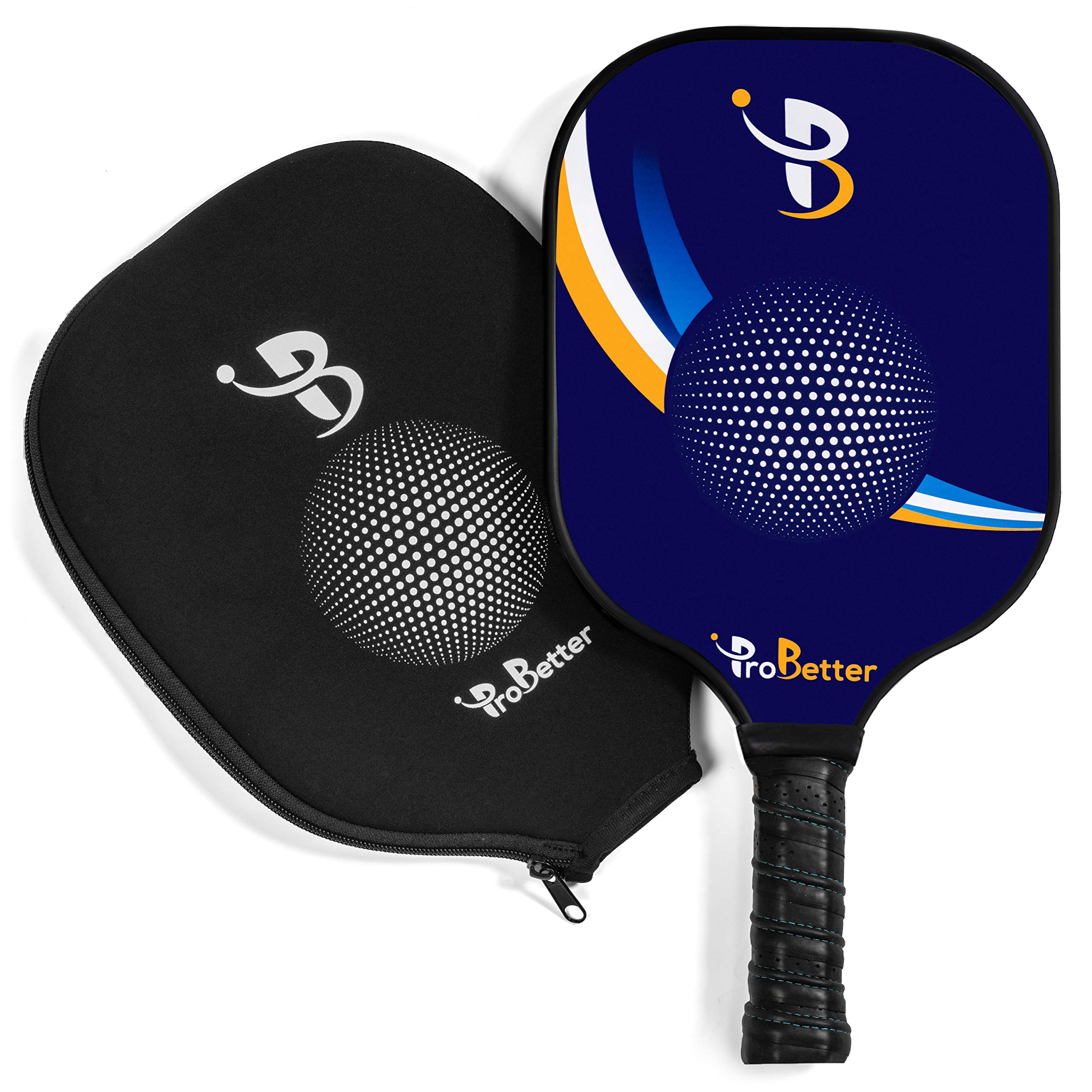 ProBetter Pickleball Paddle - USAPA Approved - Graphite Face Honeycomb Core - Edge Guard - Pickleball Racket Cover - Premium Cushion Grip Provides Perfect Balance Power Control for All Players