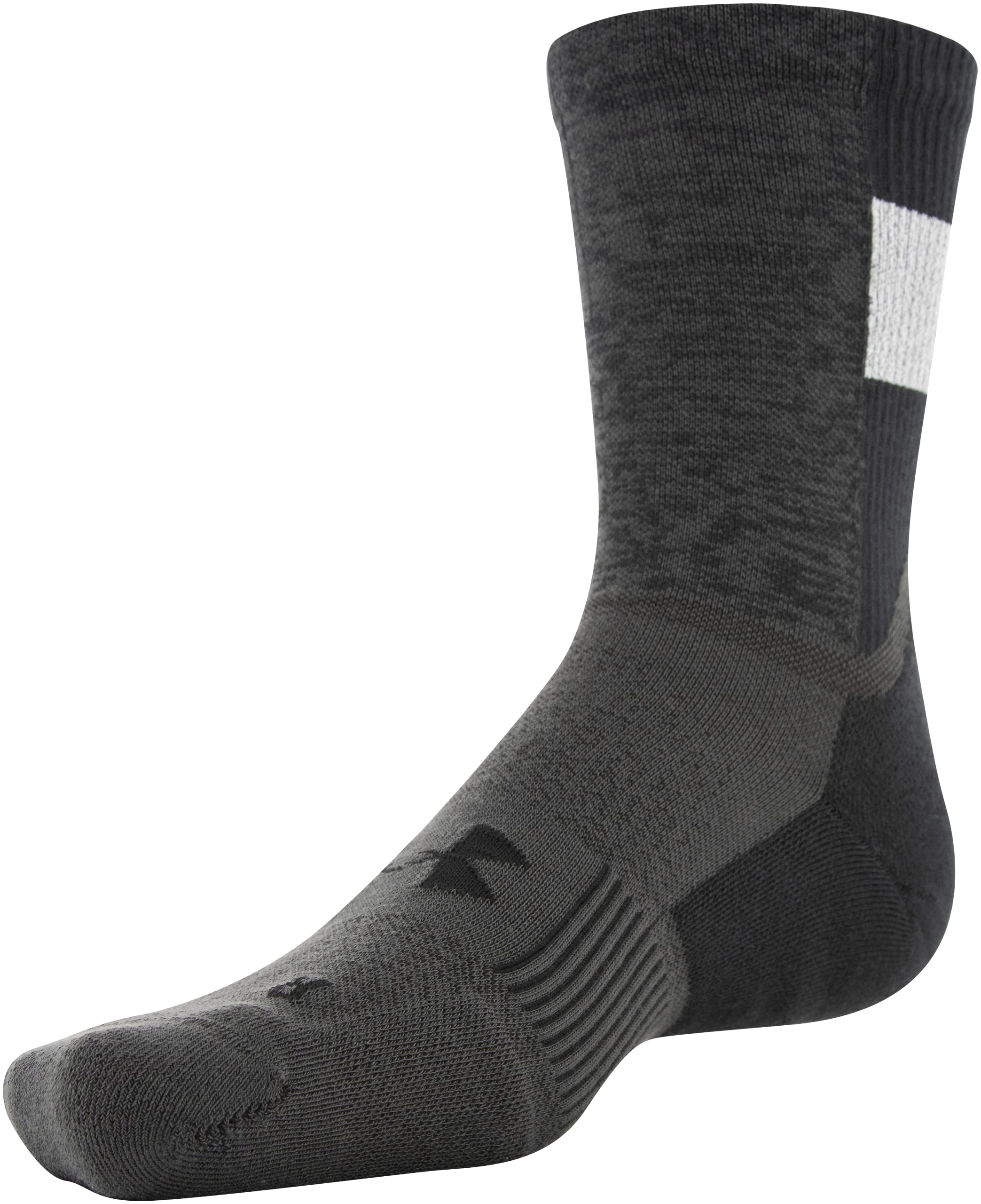 Under Armour Unisex-Adult ArmourDry Run Mid Crew Socks, 1-Pair, Black, Medium