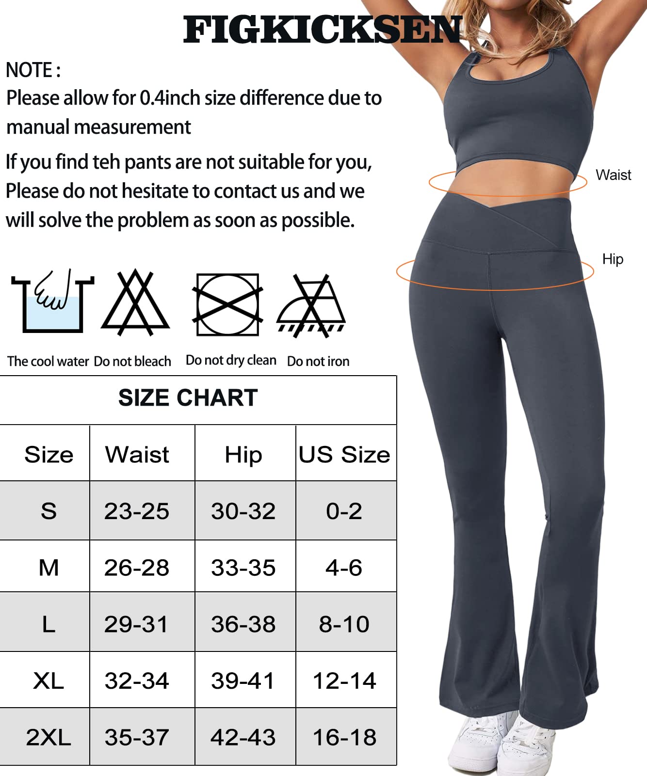 Women's Yoga Pants Flared Bootcut Leggings Casual Black V Cross High Waist Workout Gym Bootleg Bell Bottom Jazz