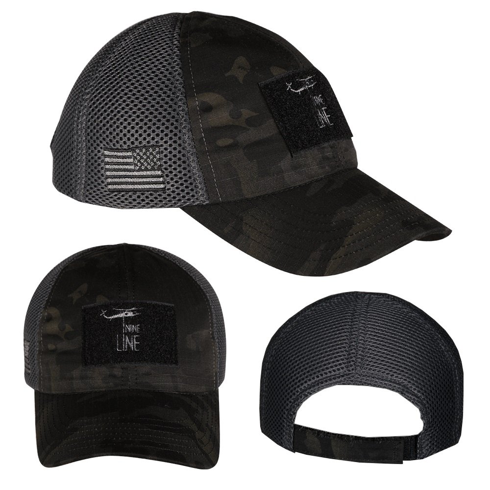 Nine Line American Made Mesh Back Hat Drop Line, Color Multicam