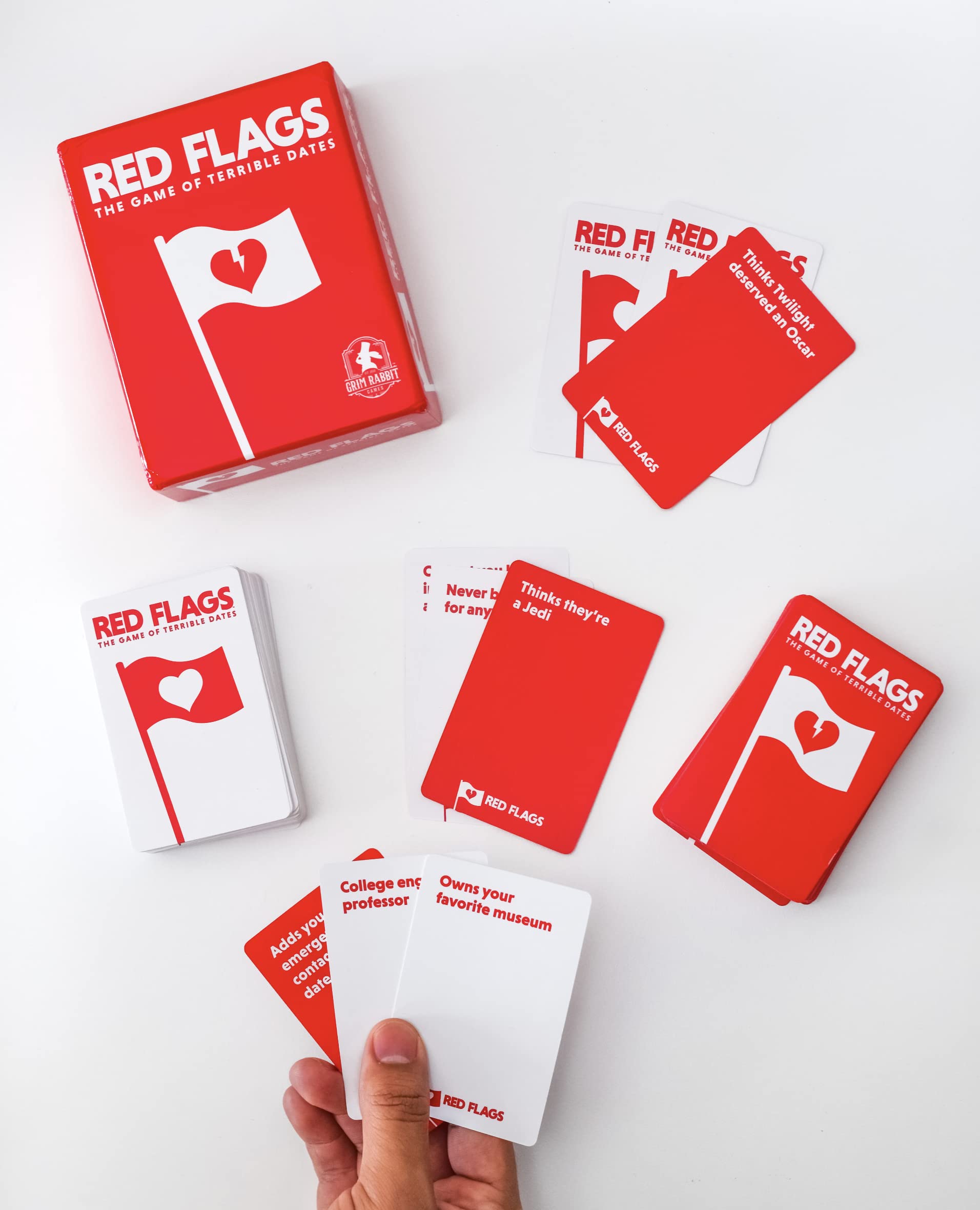 Red Flags: The Game of Terrible Dates | Funny Card Game/Party Game for Adults, 3-10 Players | by Jack Dire, Creator of Superfight