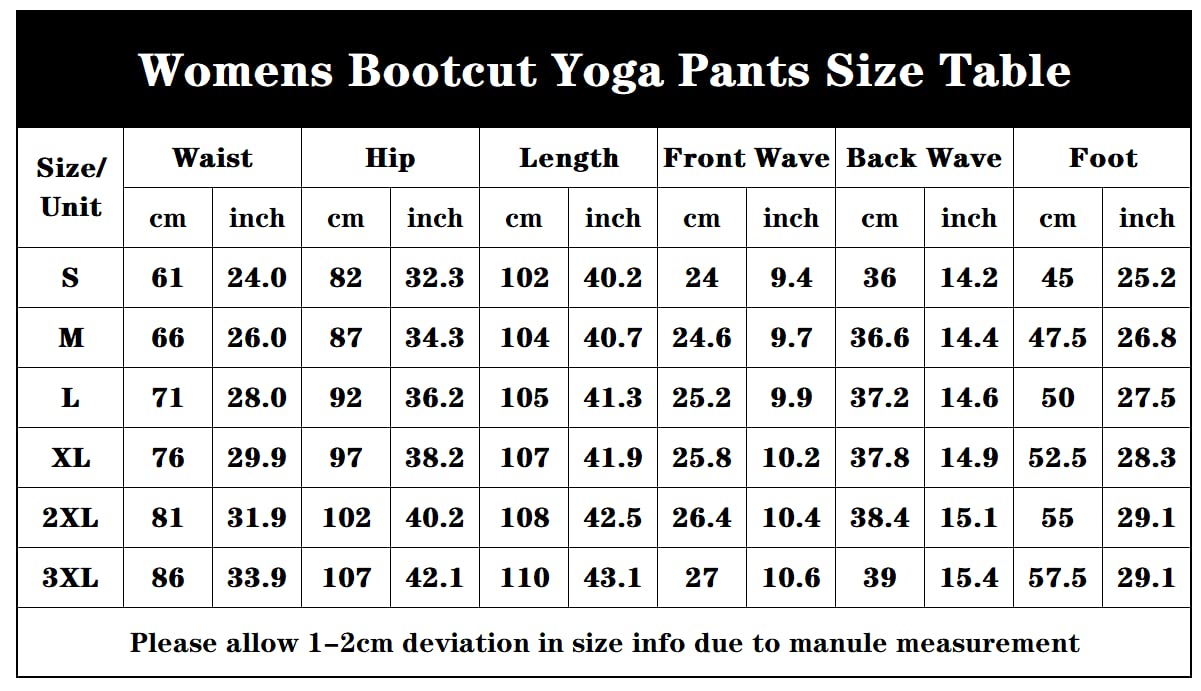 Yknktstc Womens Bootleg Yoga Pants V Crossover High Waisted Flare Workout Pants Leggings S Black