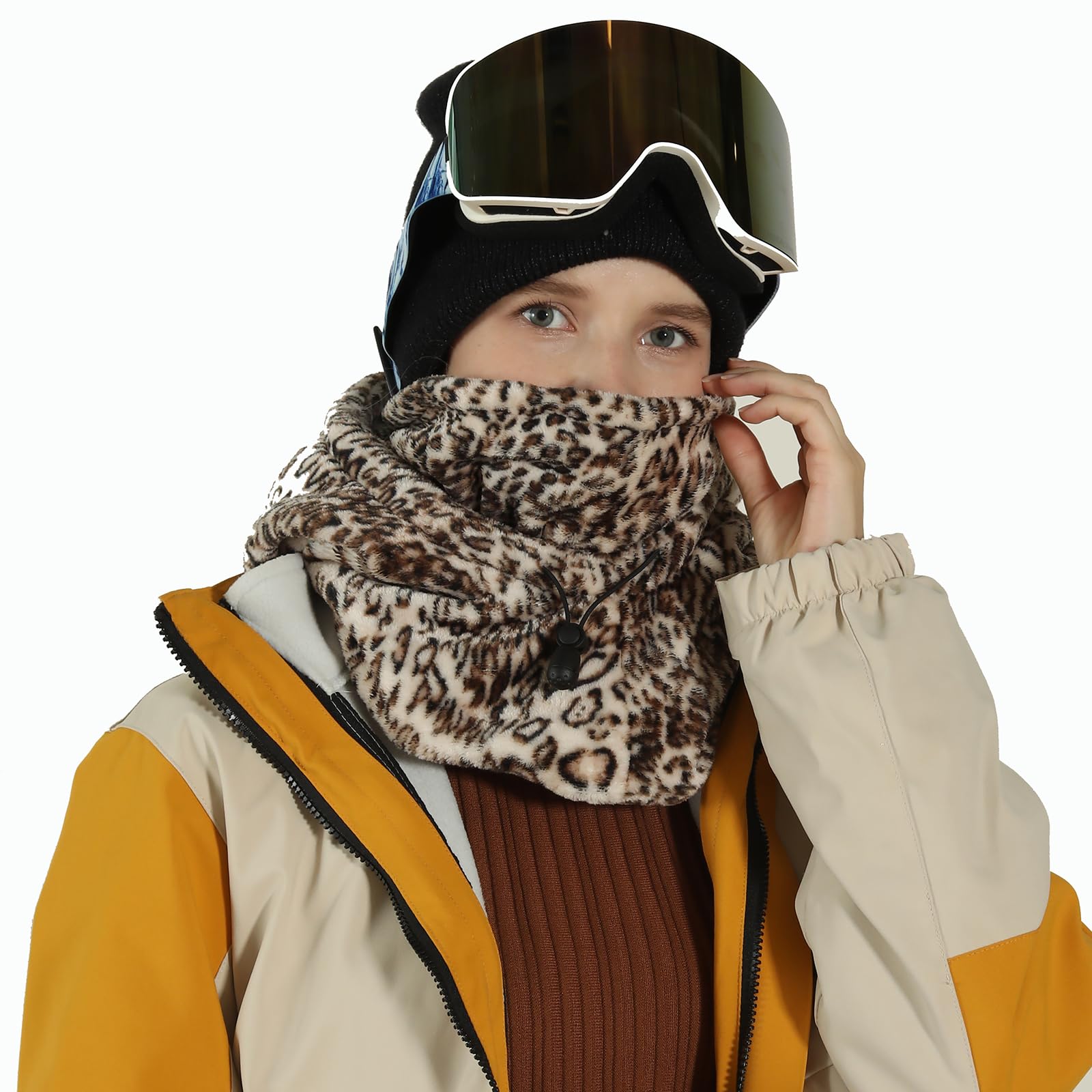 RITOPER Balaclava Women Fleece Ski Mask Winter Face Mask Snow Head Warmer Windproof Face Cover Cold Weather Face/Neck/Ear Warmer