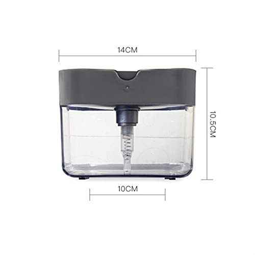 Soap Pump Dispenser Soap Dispenser Pump with Sponge Manual Press Liquid Dispenser Container Manual Press Soap Organizer Kitchen Tools Bottles Dispenser (Color : Brass)