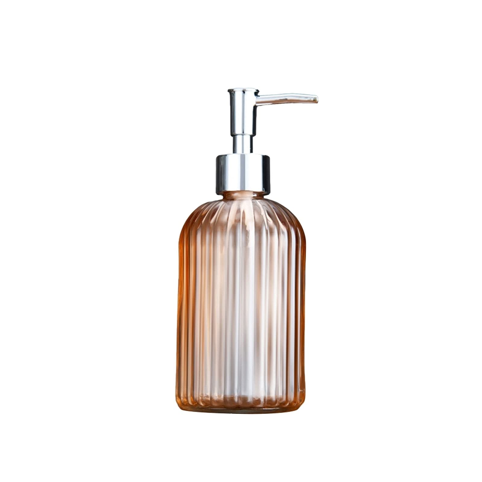 Soap Pump Dispenser 400ml Refillable Glass Soap Dispenser for Bathroom Countertop Kitchen Room,Empty Liquid Soap Dispenser Bottle, Home Hotel Bathroom Accessories Bottles Dispenser (Color : L)