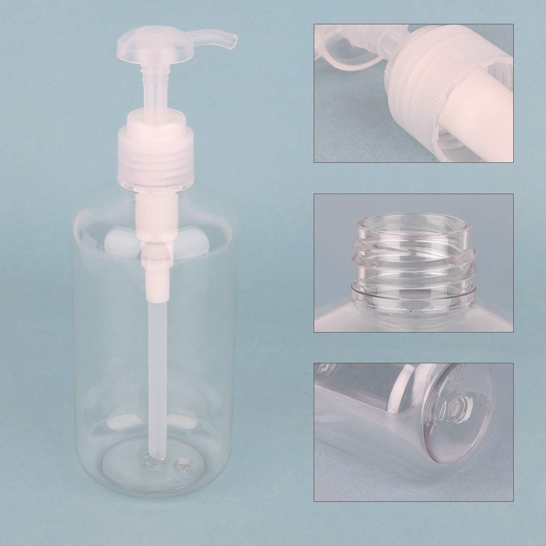 Sdoot Clear Pump Bottle 10oz, Shampoo Pump Bottles Empty Lotion Bottles with Pump Dispenser, 2 Pack