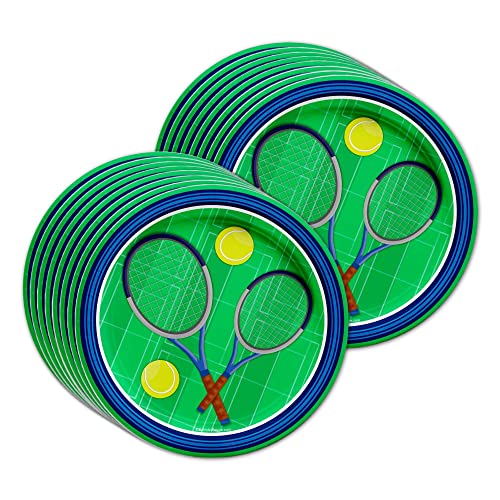 Tennis Birthday Party Supplies Set Plates Napkins Cups Tableware Kit for 16