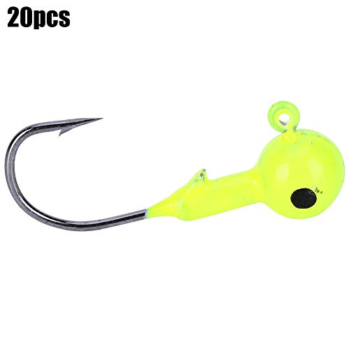 Yeuipea Fish Hook Set, 20PCS Compact Professional High Strength Corrosion Resistance Fish Hook Outdoor Fishing Tool Accessory
