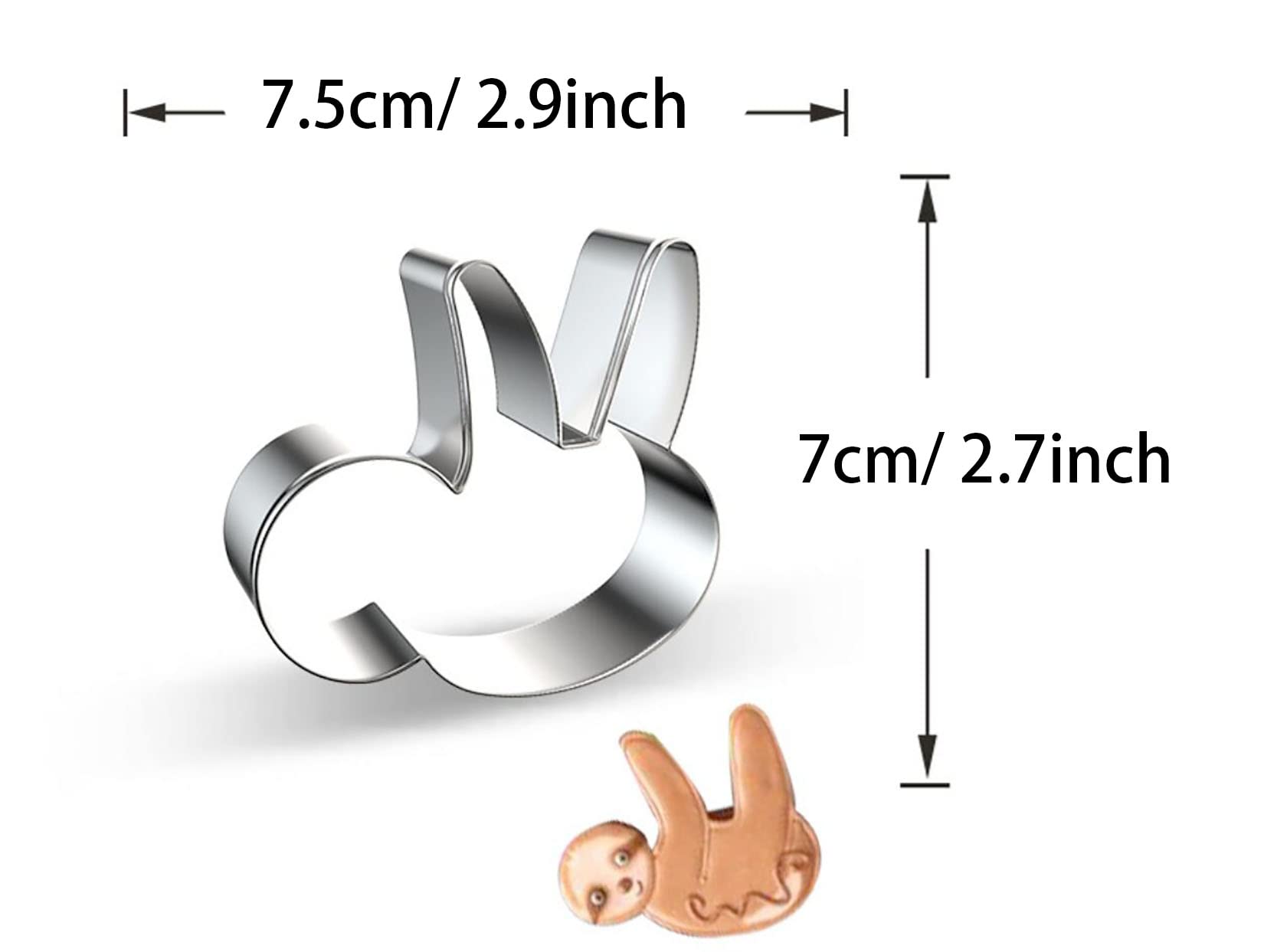 WJSYSHOP Sloth Shape Cookie Cutter
