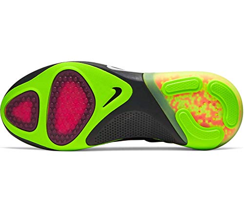 Nike Men's Joyride Run Flyknit Running Shoes (13, Black/White/Electric Green/Kumquat)