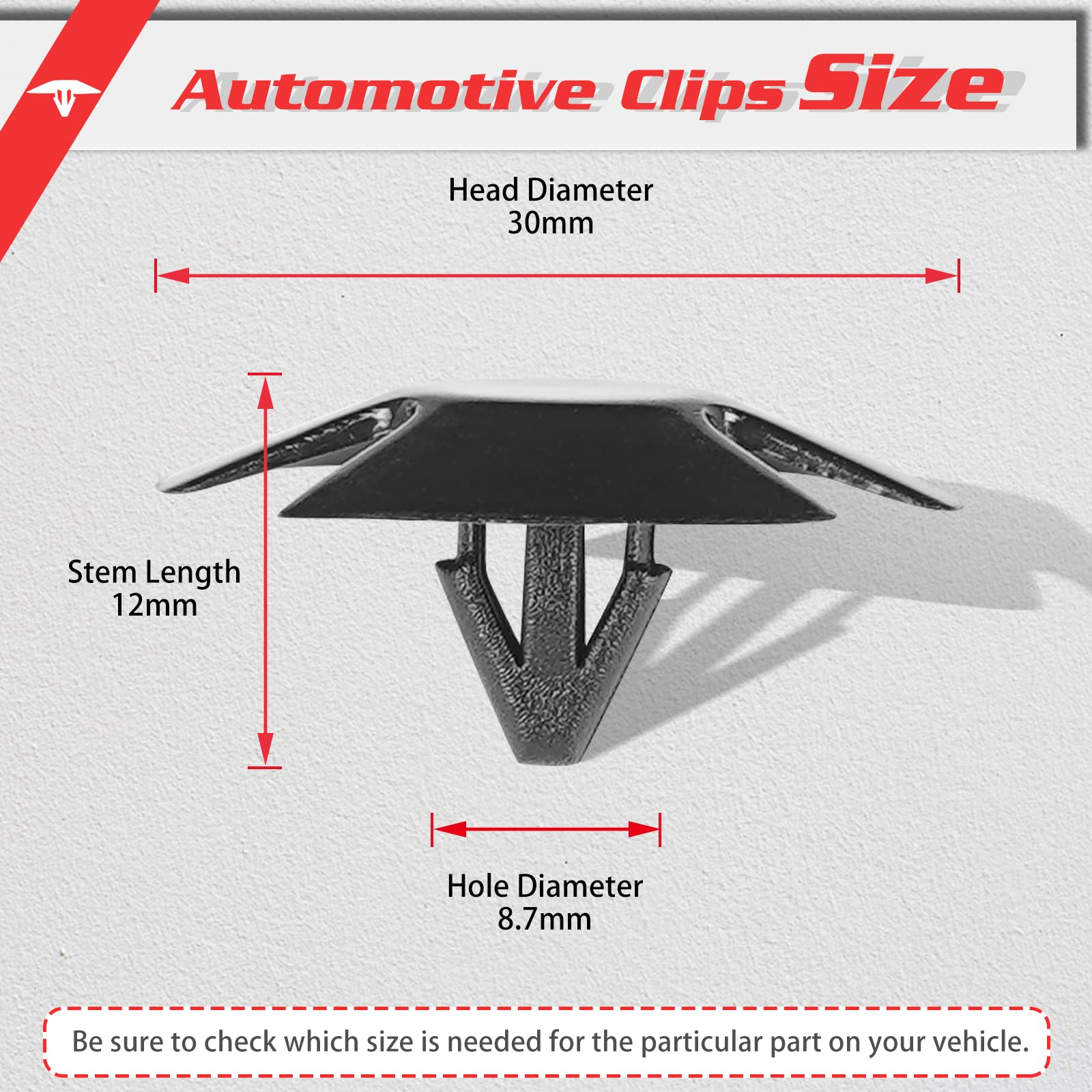 OTUAYAUTO 30pcs Hood Insulation Retainers - Replacement for Chrysler, Jeep, Dodge, Ram - Replace OEM 4878883AA LH LHS Nylon Clip
