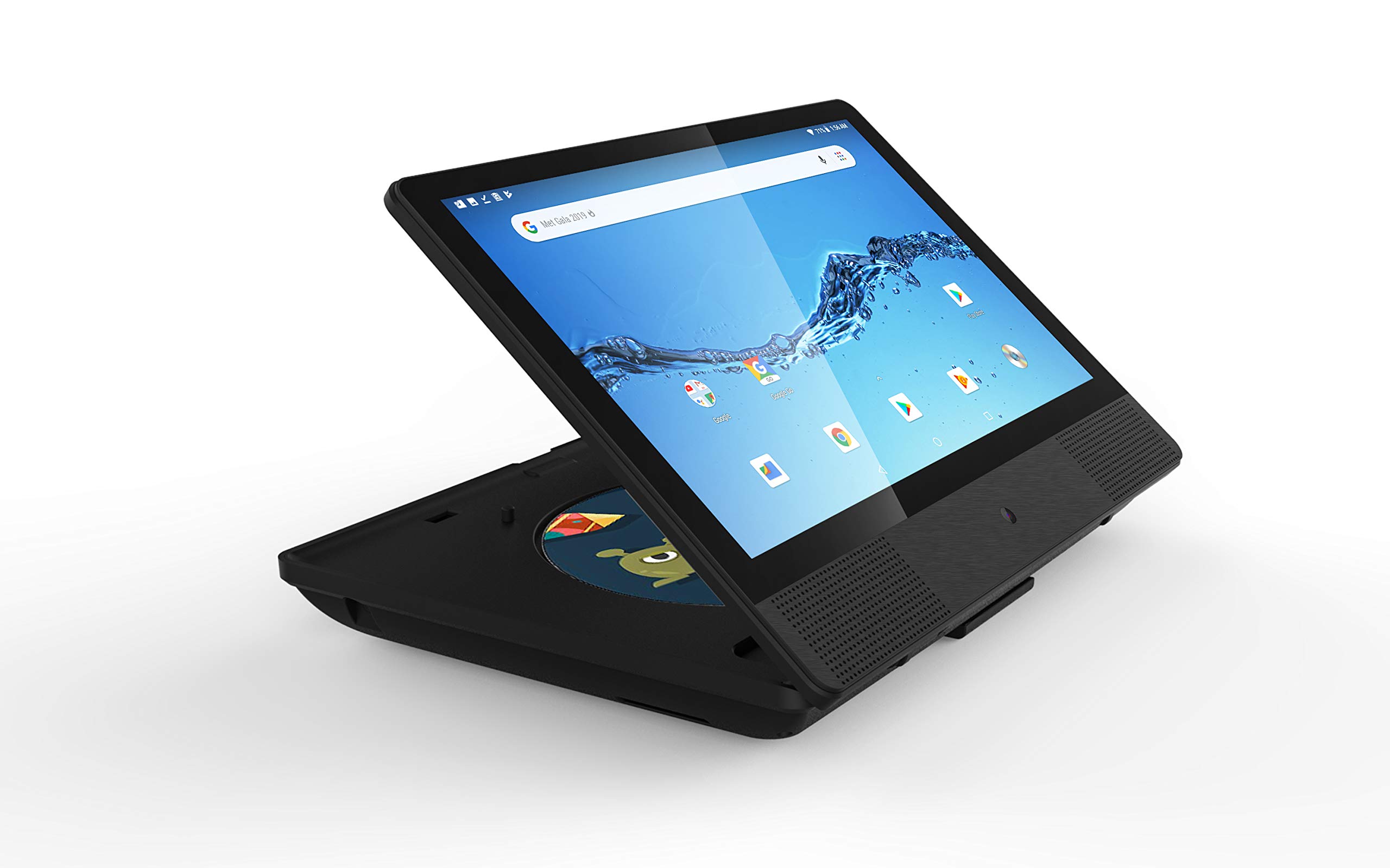 PROSCAN ELITE Quad Core Tablet & Portable DVD Player Combo (10.1 Inch) - The Best In Multimedia Combinations | Android Compatible Players With 16GB of Memory Storage Space Perfect For Your Car or Home