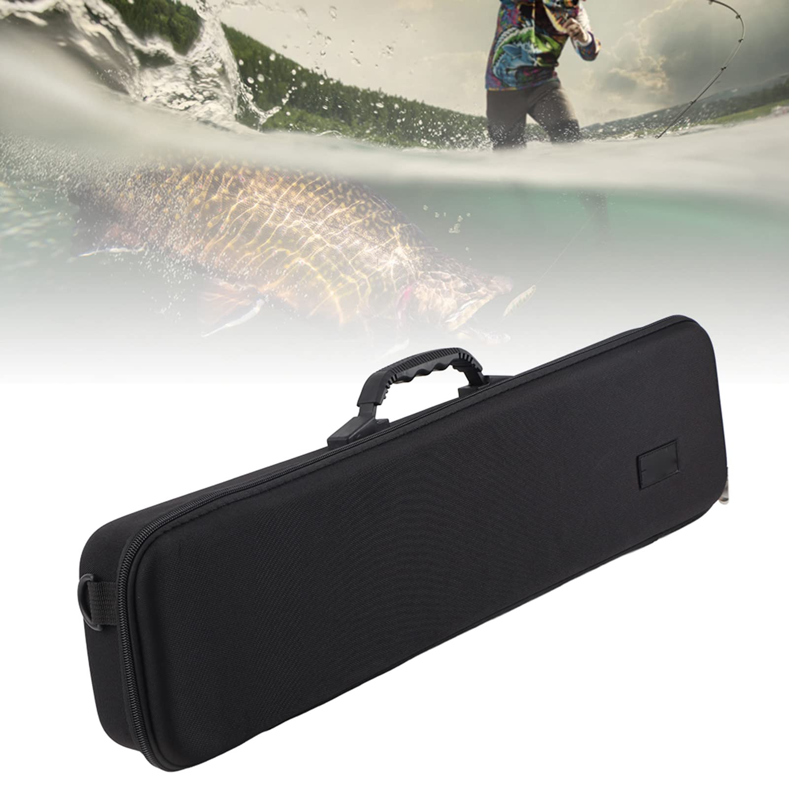 Yeuipea Fishing Reel Storage Tool Bag, EVA Shock Resistant Hard Shell Fishing Gear Rod Reel Storage Tool Bag Accessory