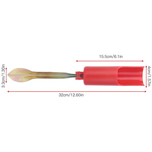 Yeuipea Foldable Fishing Rod Ground,4PCS Red 32cm Foldable Fishing Rod Ground Inserted Holder Stand Pole Bracket Tackle Accessory(32 * 4.5 * 4.5cm)