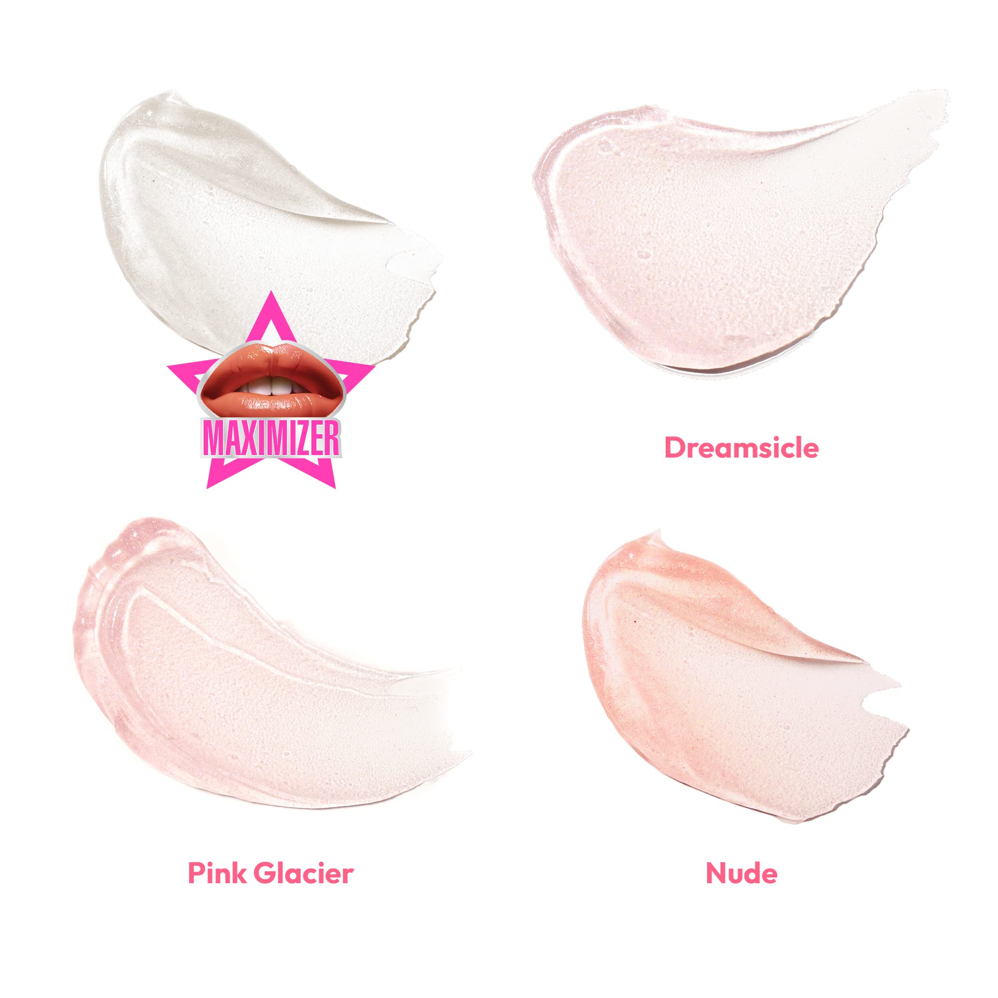 Ruby Kisses Plumping Lip Gloss โ Hydrating, Voluminous, High-Shine, Cruelty-Free Lip Plumper, Smoothing, Instinct Lip Maximizer, 4 Colors, 0.15 FL oz. (CLEAR)
