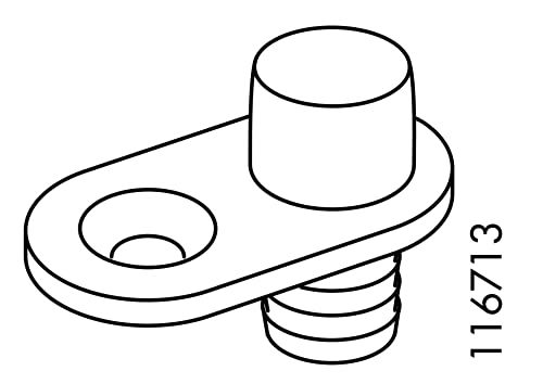 Spare Hardware Parts HEMNES Shoe Cabinet Parts Replacement for IKEA Part #110364 and #116713 (Pack of 4 Each)