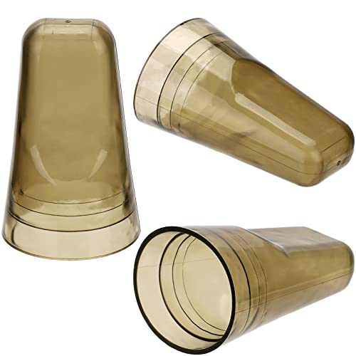 ZEAYEA 24 Pieces Pour Spout Covers, Universal Liquor Pourer Cover, Translucent Liquor Bottle Pour Dispenser Spout Dust Covers, Plastic Pour Dust Caps for Home Kitchen Tools Supplies