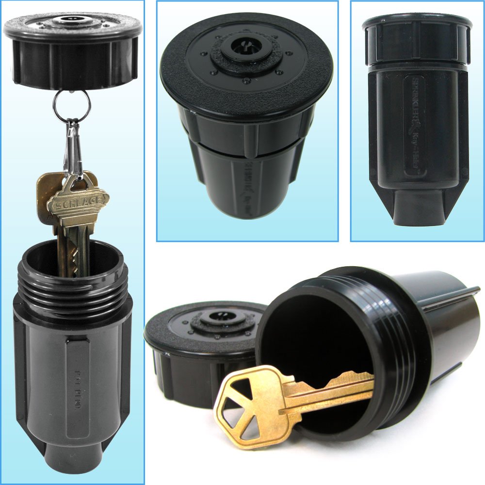 Trademark Home Collection 72-0338 Trademark Diversion Key Holder, Single Pack, Black