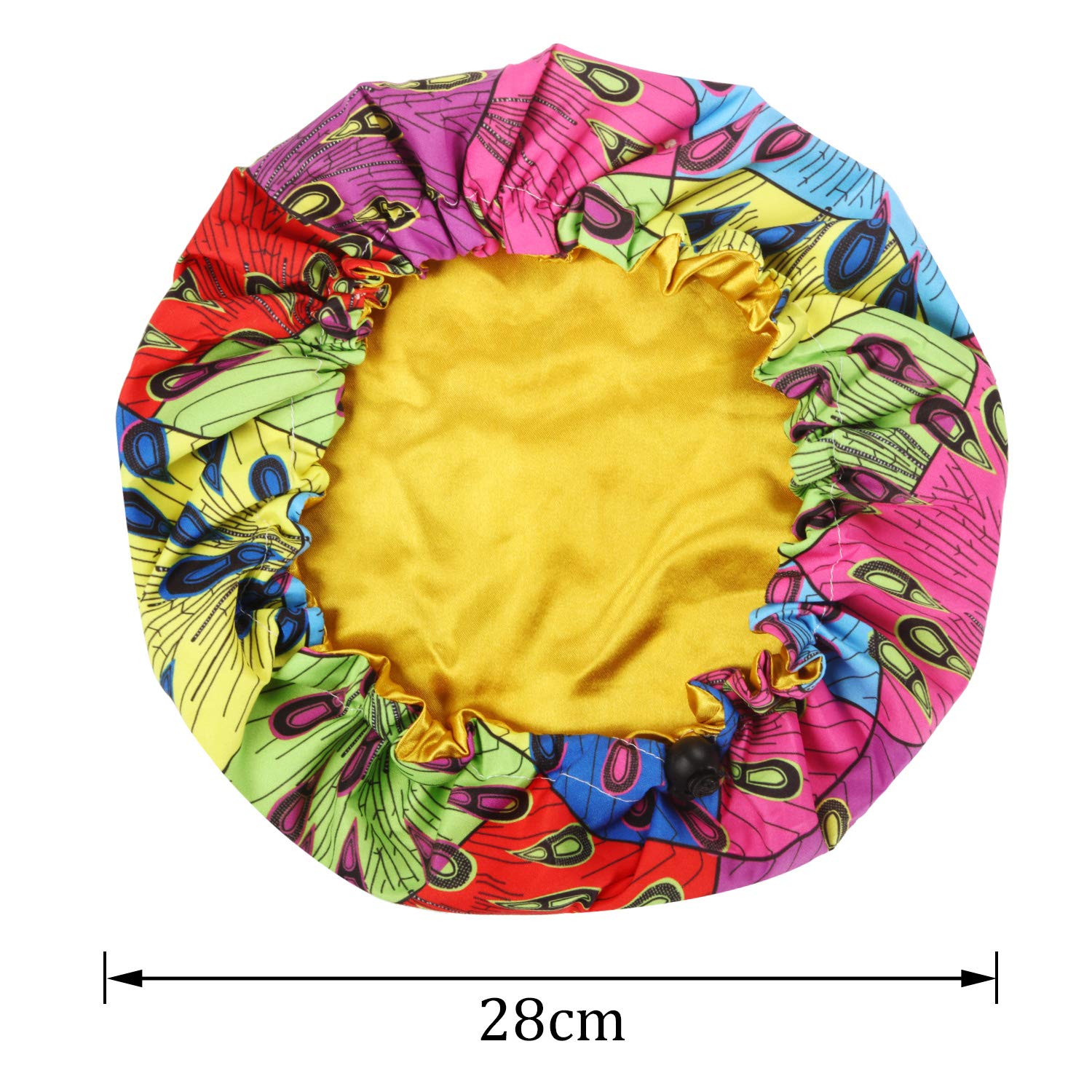 SATINIOR 3 Pieces Kids Satin Bonnet Adjustable Sleeping Cap Reversible Satin Soft Flower Night Hats for Teens Toddler Child Baby