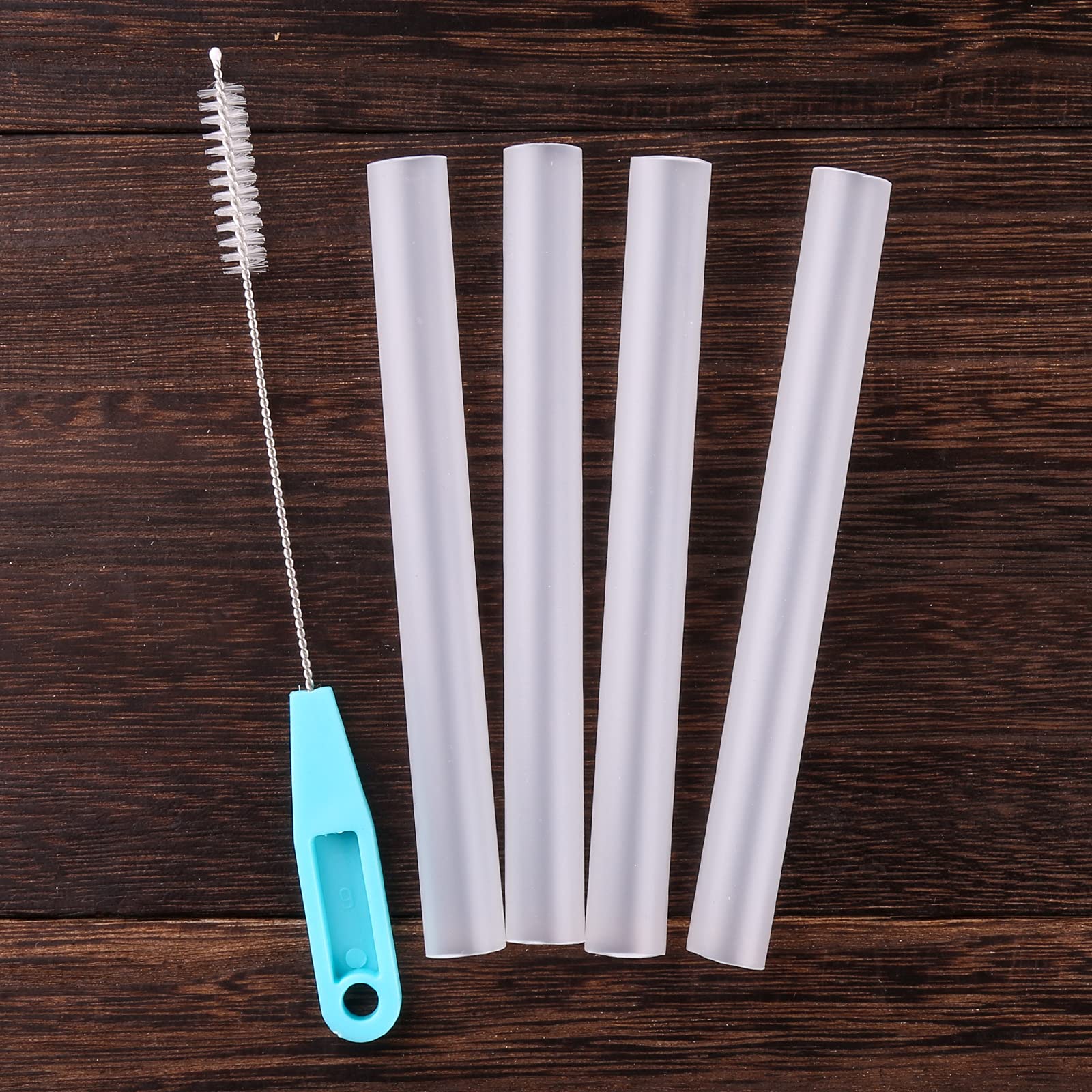 Replacement Straws Compatible with CamelBak eddy+12 oz Kids Water Bottle-CamelBak Straws Replacement-Accessories Set Include 4 BPA-FREE Straws and 1 Straw Cleaning Brush(12OZ)