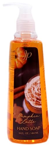 Seasonal Scented Soap - Colorful Liquid Hand Soap for Fall and Winter (Pumpkin Latte)