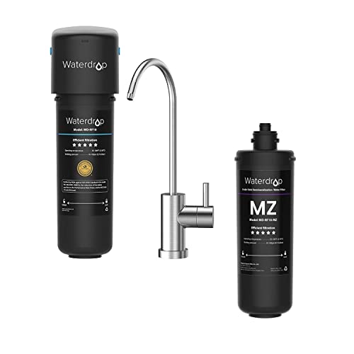 Waterdrop 10UB Under Sink Water Filter System with Remineralization Replacement Filter, NSF/ANSI 42 Certified, 8000 Gallons, USA Tech