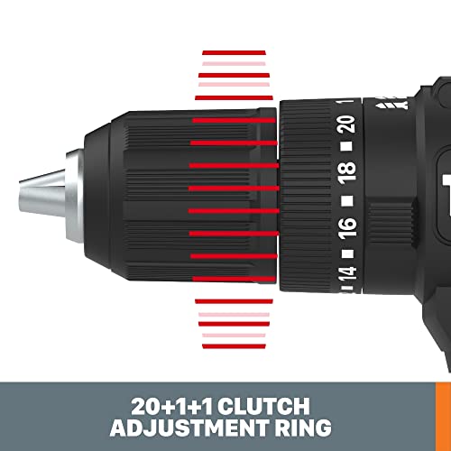 Worx 1/2” Hammer Drill Power Share - WX370L.9 (Tool Only)
