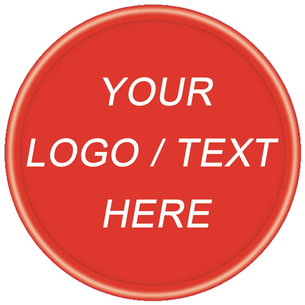 Yhatsoer 500 Pcs Custom Plastic Chips,Personalized Logo and Text,Put Image or Design on a chip(Red)