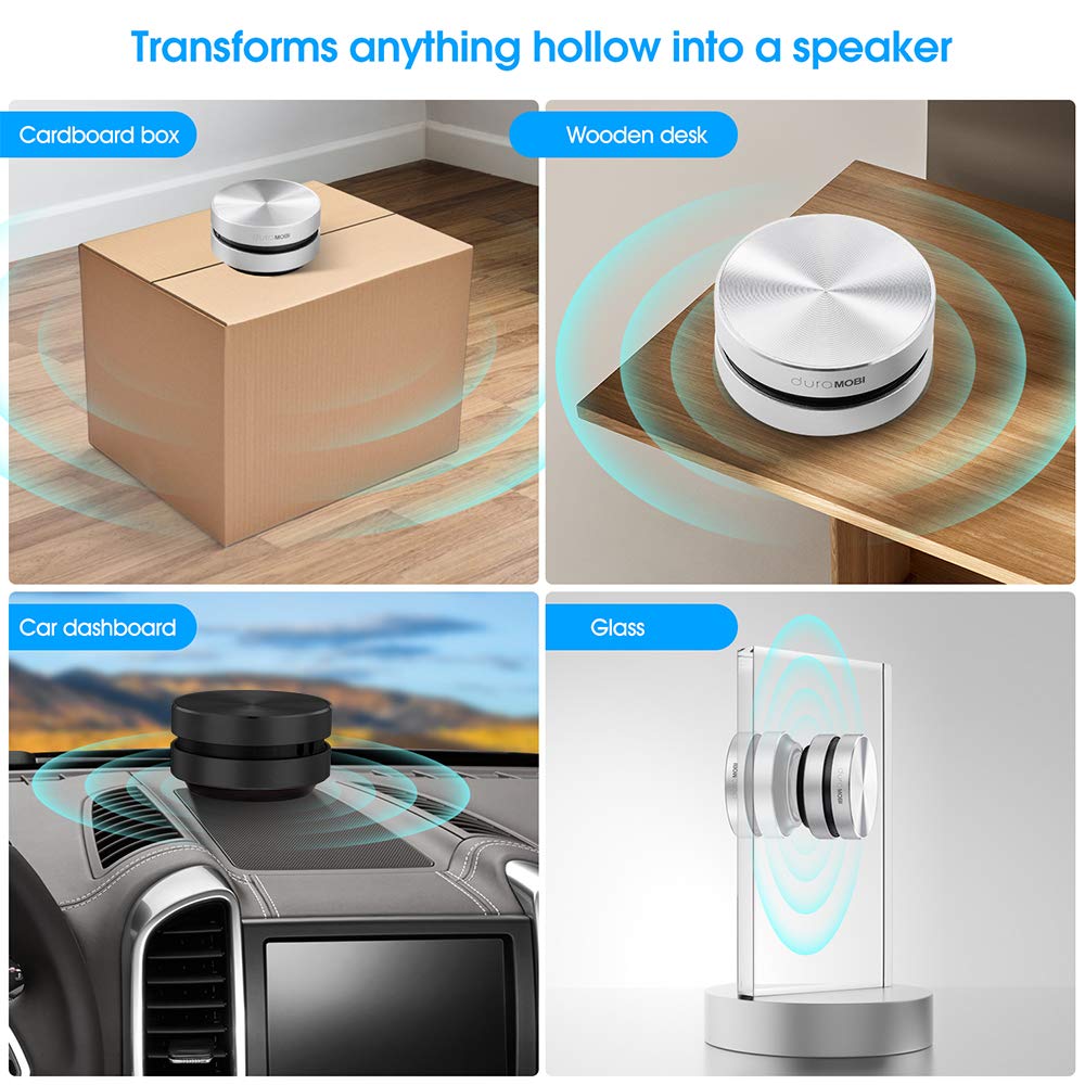 Splenssy Wirelessly BT Mini Speaker Bone Conduction Wireless, Stereo Bass Sound Creative Portable Speaker Mini Size Music Player Built-in Mic Sound Box for Home,Outdoor,Travel