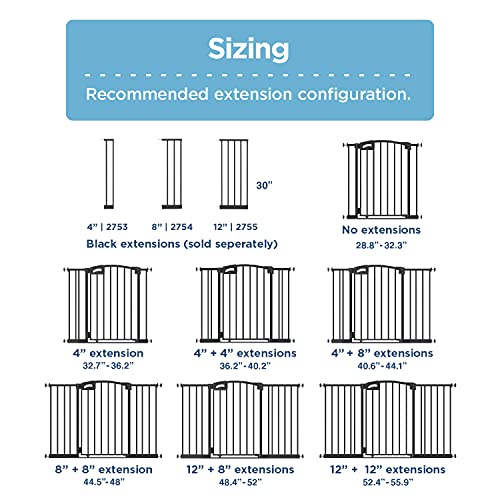 Perma Child Safety Perma Clear Ultimate Safe Step, Warm Black, Fits Openings 40.6" - 44.1" Wide