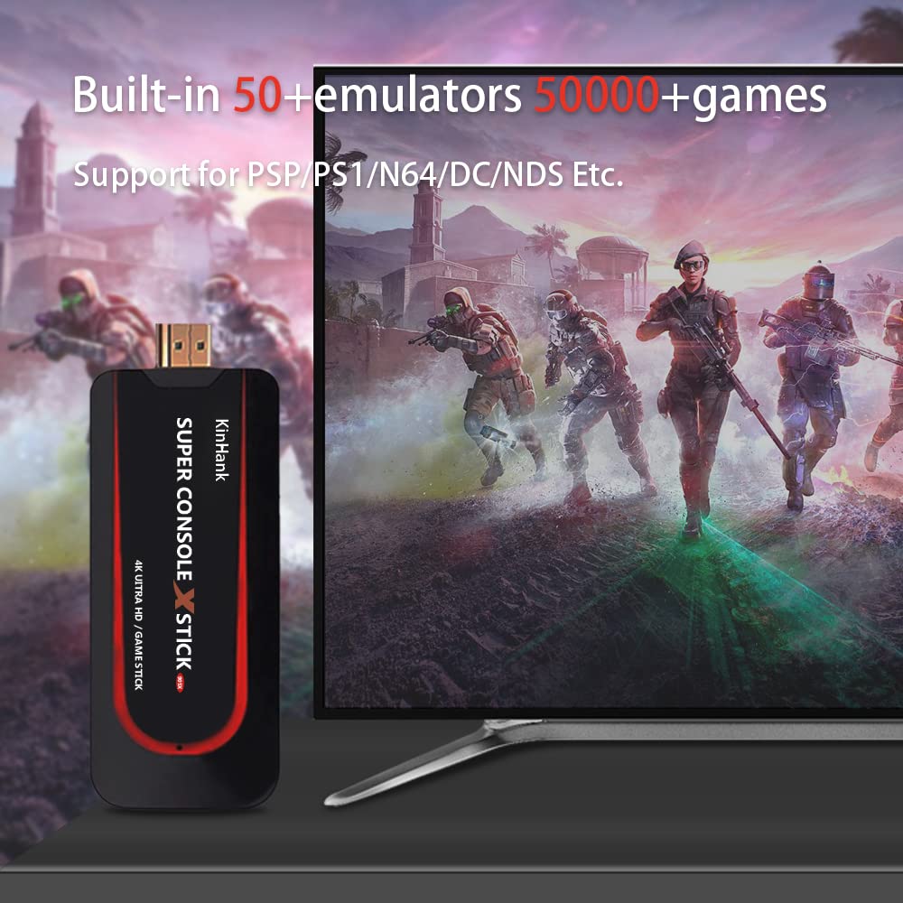 X Stick Super Console For PC/TV/Laptop, Retro Game Box With 40000+ Games, Support Emulators Such As PSP/PS1/N64D, Gift For Kids, Adults.