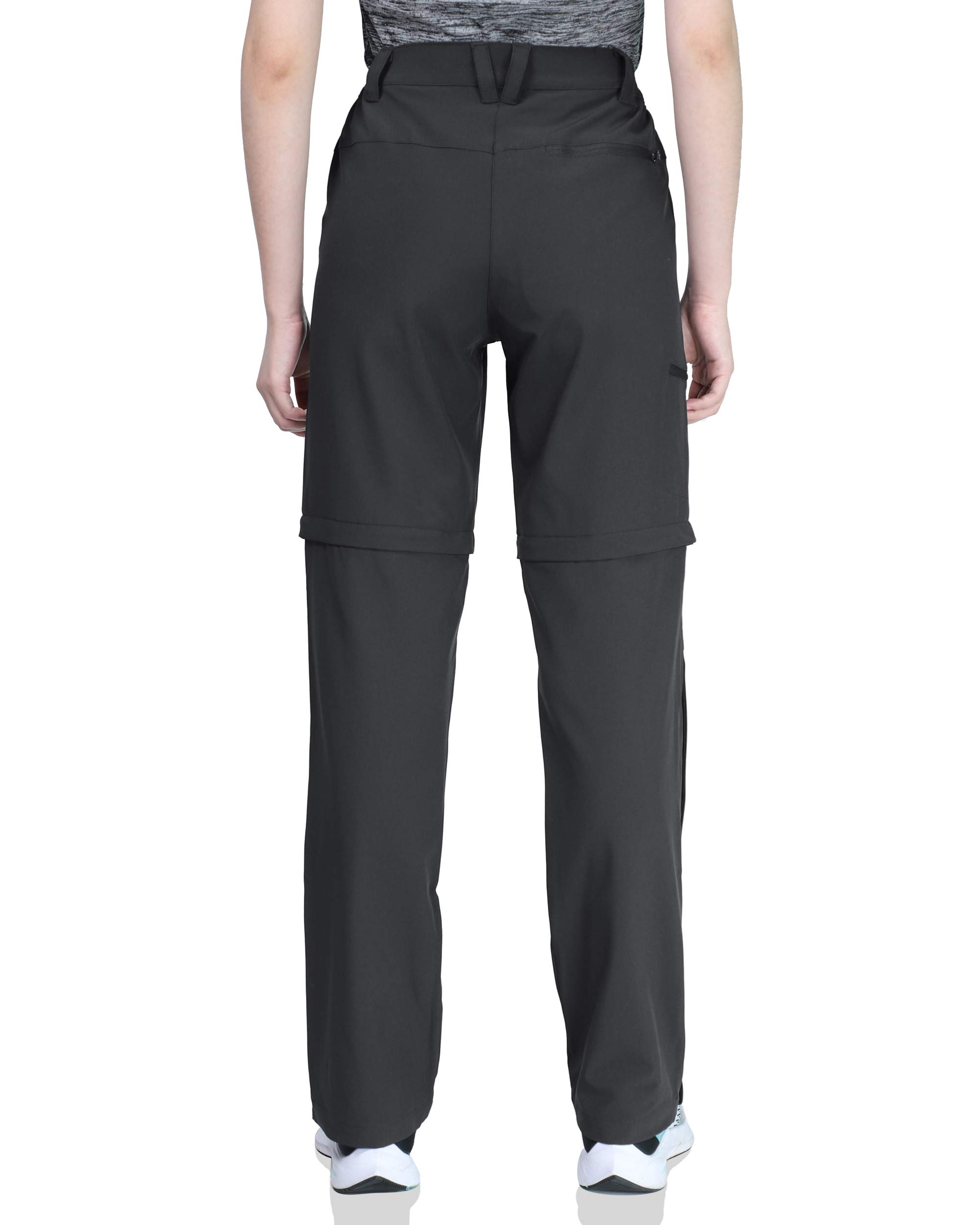 Outdoor Ventures Women's Elenis Lightweight Convertible Stretch Quick Dry Cargo Shorts Pants Black XL