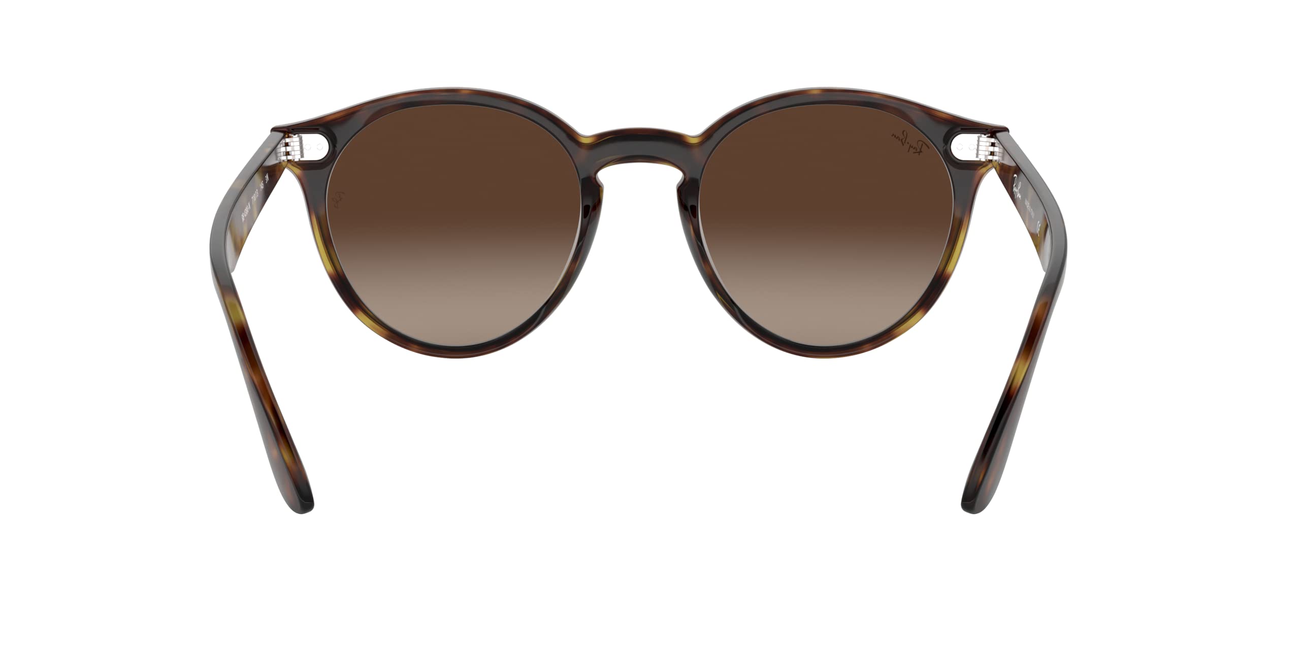 Ray-Ban RB4380N Blaze Round Sunglasses, Light Havana/Brown Gradient Dark Brown, 37 mm