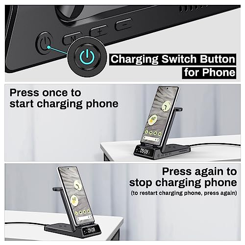 SwanScout Wireless Charger for Google Pixel Watch 1 Only, SwanScout 703G, 3 in 1 Wireless Charging Station Stand for Google Pixel 8 Pro/8a/8/Fold/Pixel 7/7A/7 Pro/6/6 Pro/5/4/3/XL, Pixel Buds Pro