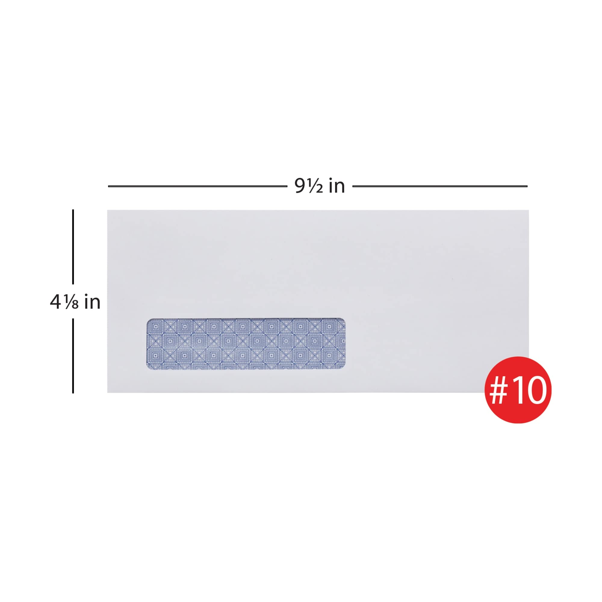 Office Depot 100% Recycled Lift Press(TM) Window Envelopes, 10 (4 1/8in. x 9 1/2in.), White, Pack Of 250, 76172