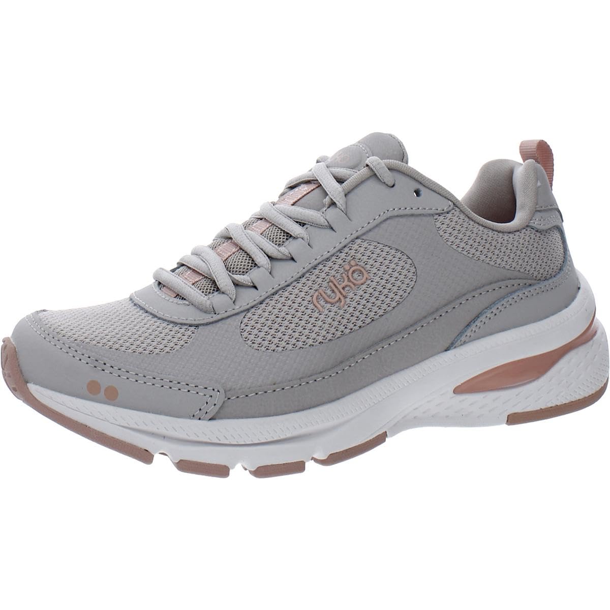 Ryka Womens Brave Leather Trim Athletic and Training Shoes Taupe 11 Medium (B,M)