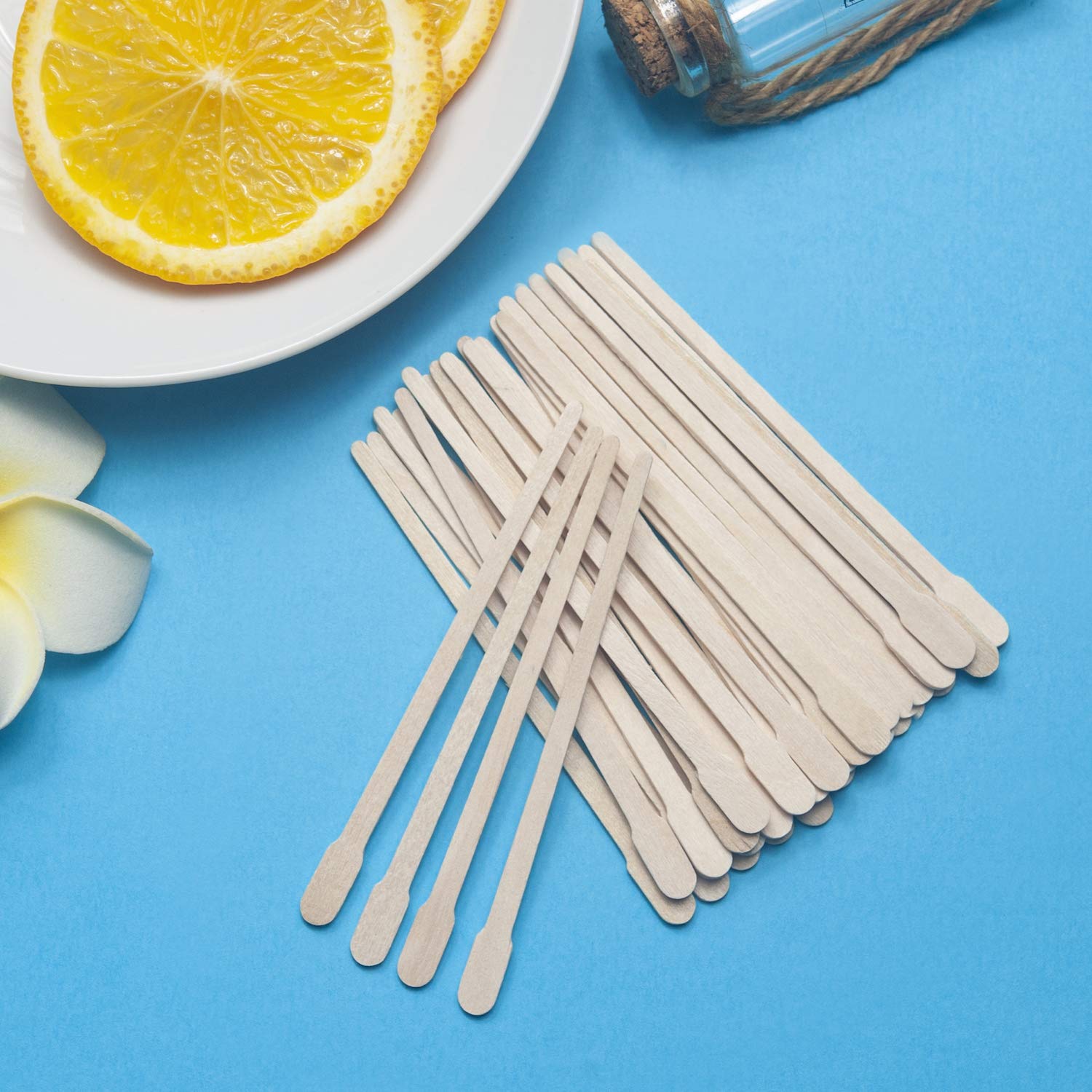 ONUPGO 600 Small Wax Sticks Waxing Wood Sticks Spatula Wooden Waxing Applicator Sticks Face & Eyebrows Hair Removal Sticks