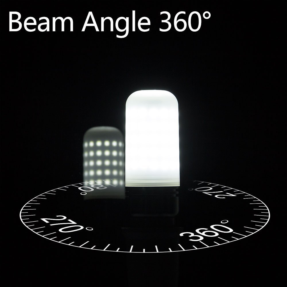 Rayhoo E26 E27 LED Light Bulbs Daylight 12W 1200 Lumens Incandescent 100-120W Bulb Equivalent, AC 85~265V, White 6000K, 4 Pack